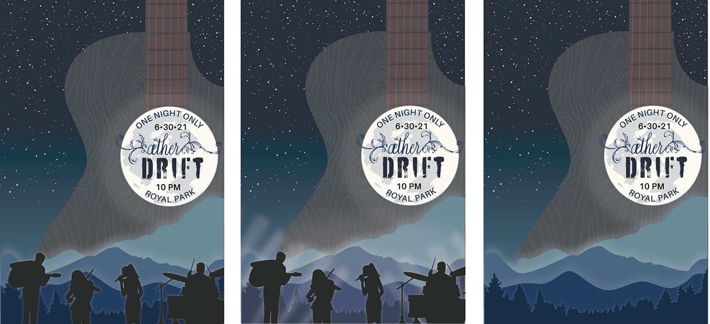 ÆTHER DRIFT GIG POSTER – Clever Christie