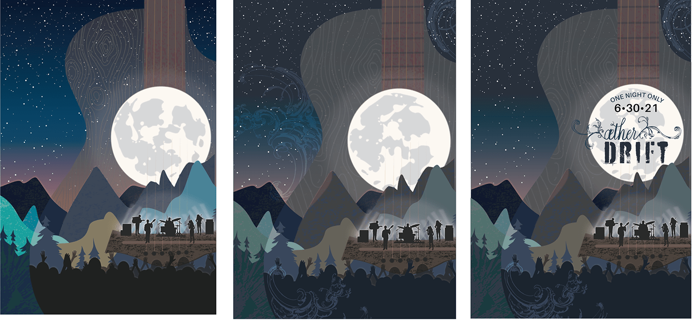 ÆTHER DRIFT GIG POSTER – Clever Christie
