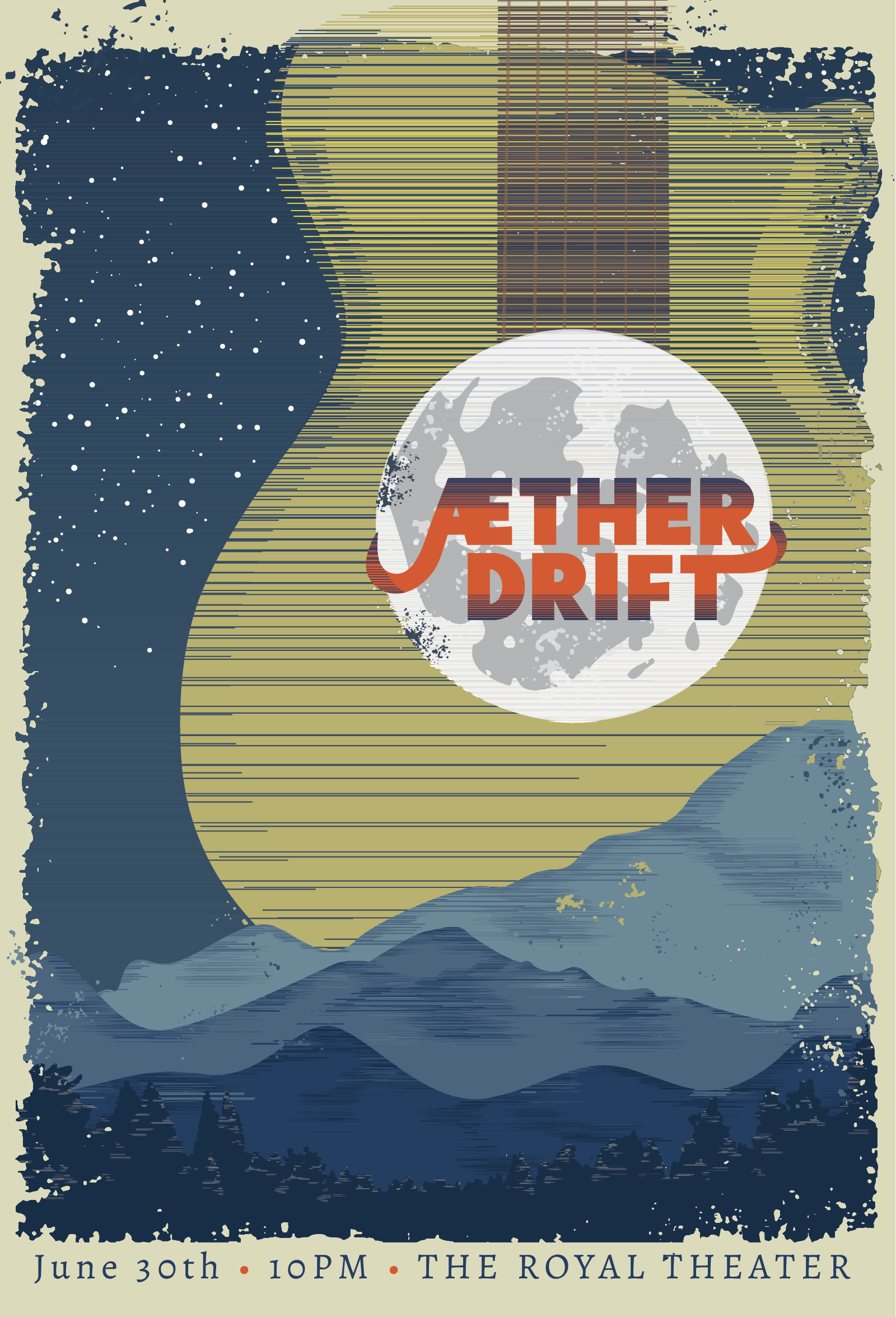 ÆTHER DRIFT GIG POSTER – Clever Christie