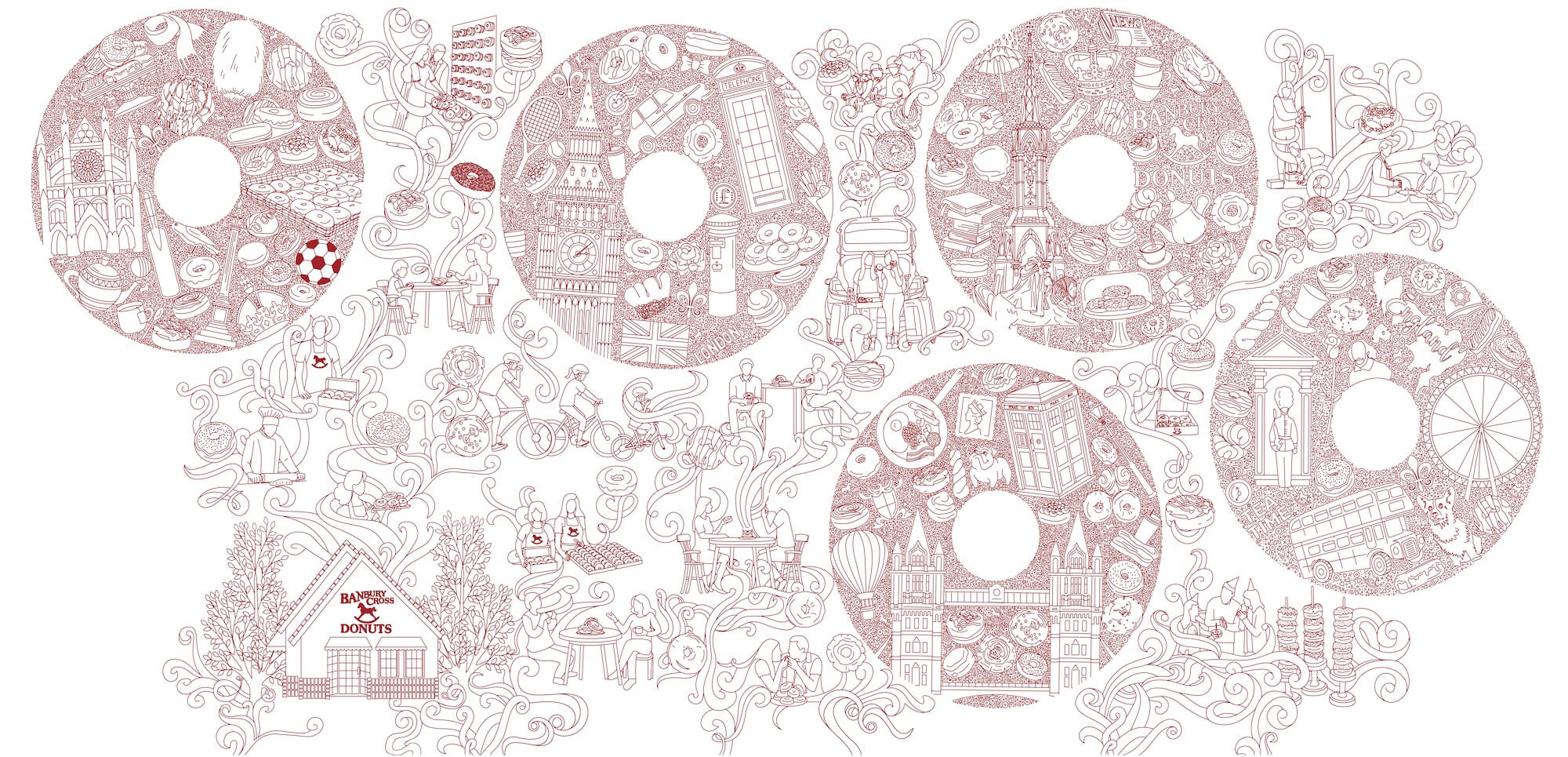 Banbury Cross Donuts Mural – Clever Christie